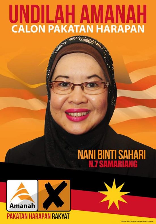 Poster Calon AMANAH Sarwak – Parti Amanah Negara
